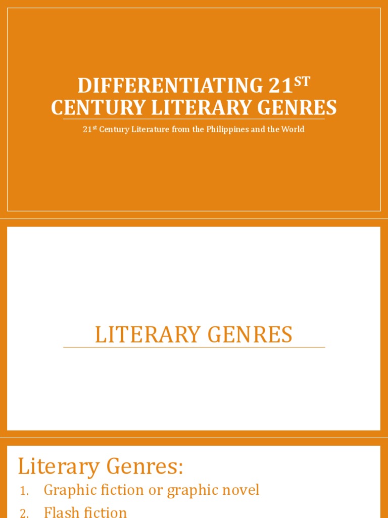 07 Differentiating 21st Century Literary Genres | PDF