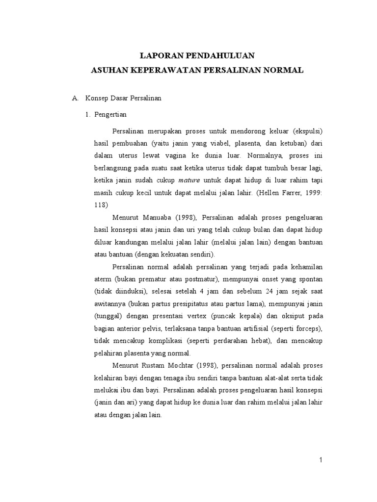 Askep Seminar Partus Normal | PDF | Female Mammals | Animal Female ...