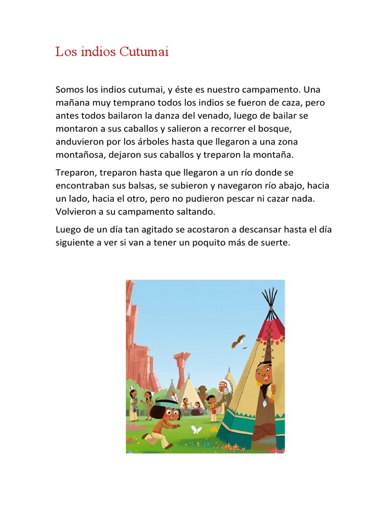 La aventura de los indios Cutumai | PDF