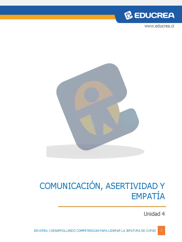 Dcjc-U3-P - Doc - Comunicación, Asertividad y Empatía VF | PDF ...