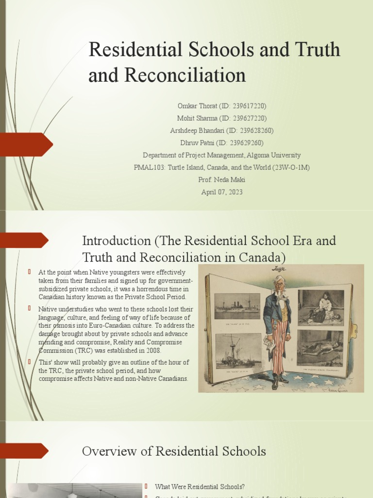 Residential Schools and Truth and Reconciliation | Download Free PDF ...