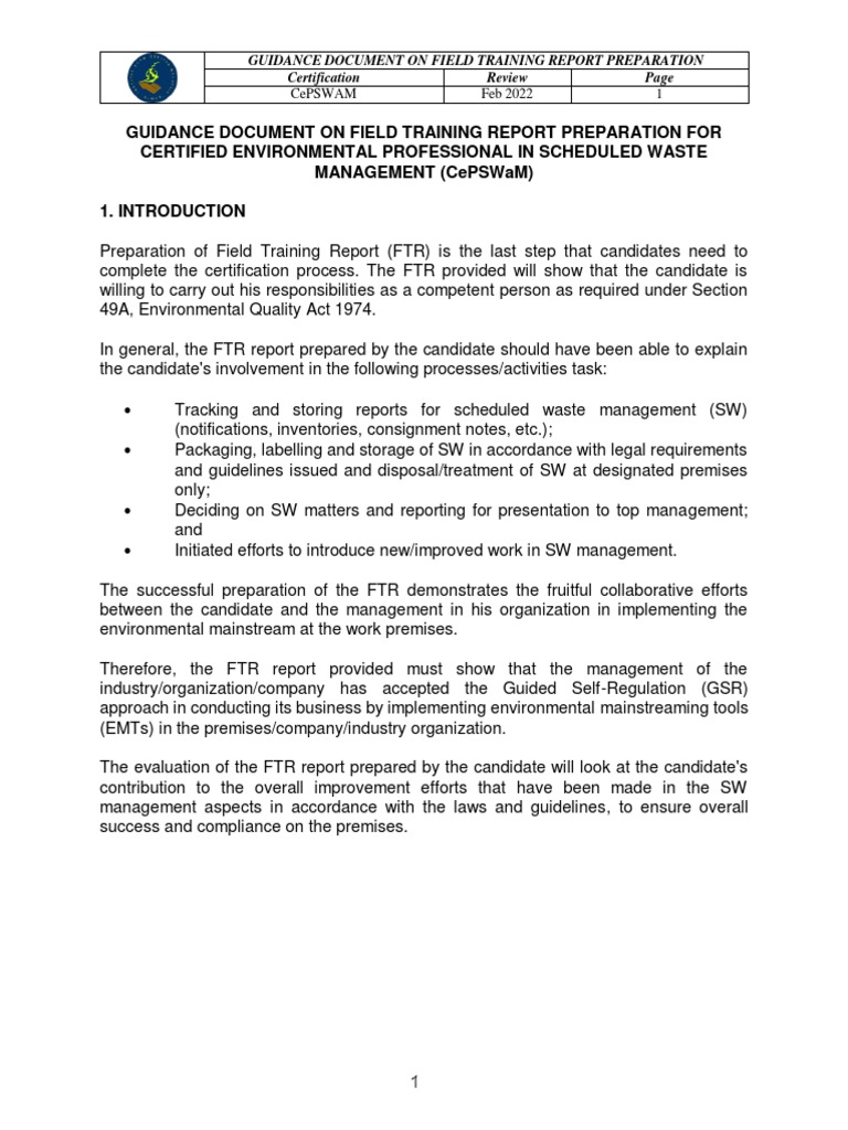 CePSWAM FTR FORMAT 2022 | PDF