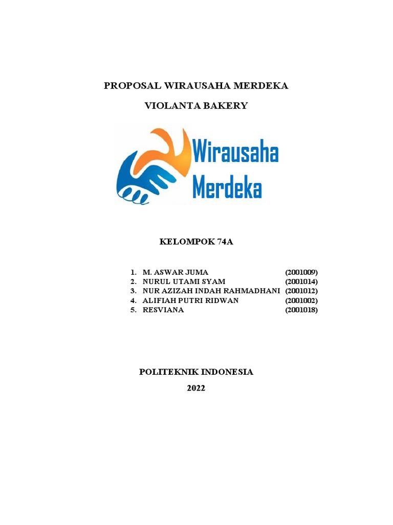 Proposal Umkm Kelompok 74a Pdf