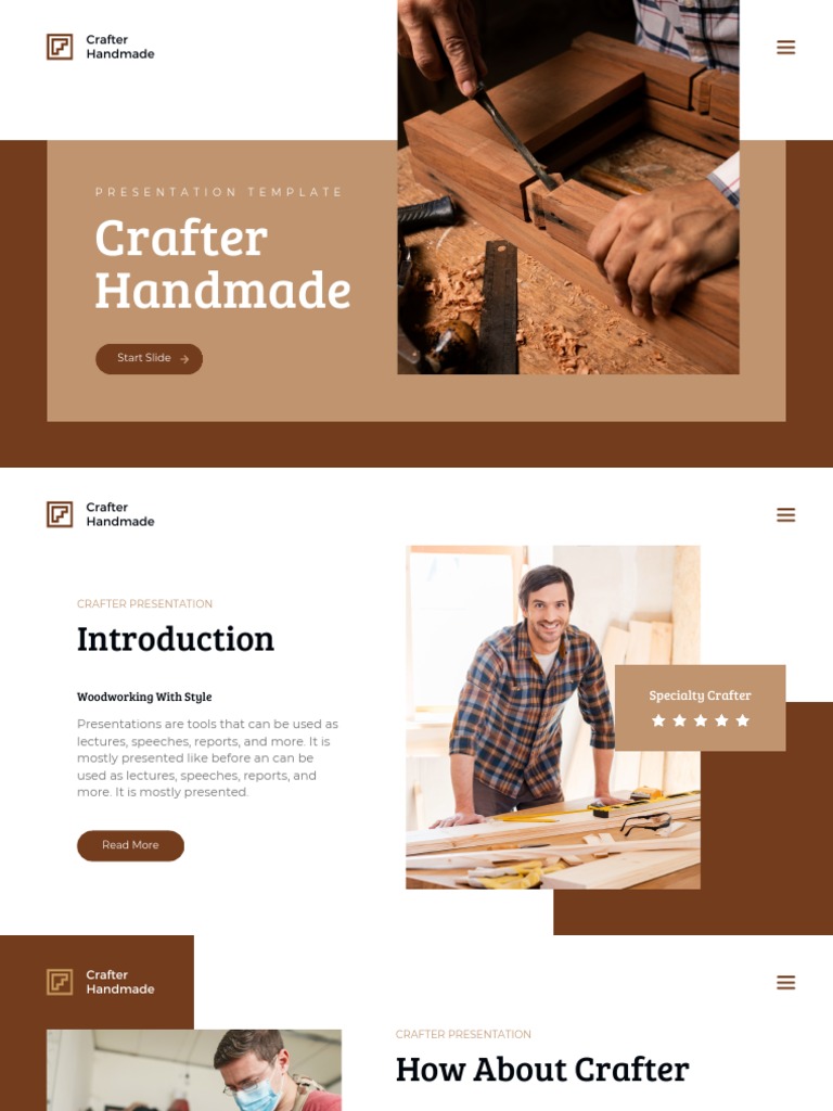 Wood Handmade Craft Presentation | PDF | Techniques | Biodegradable ...