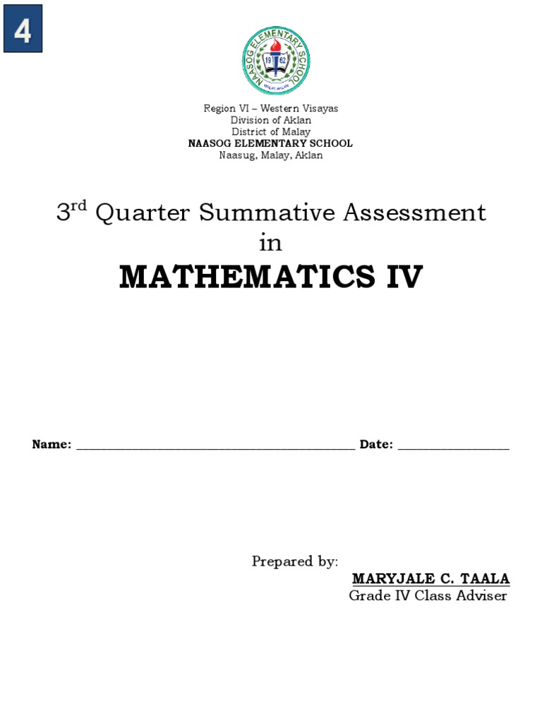 Math 4 Q3 | PDF