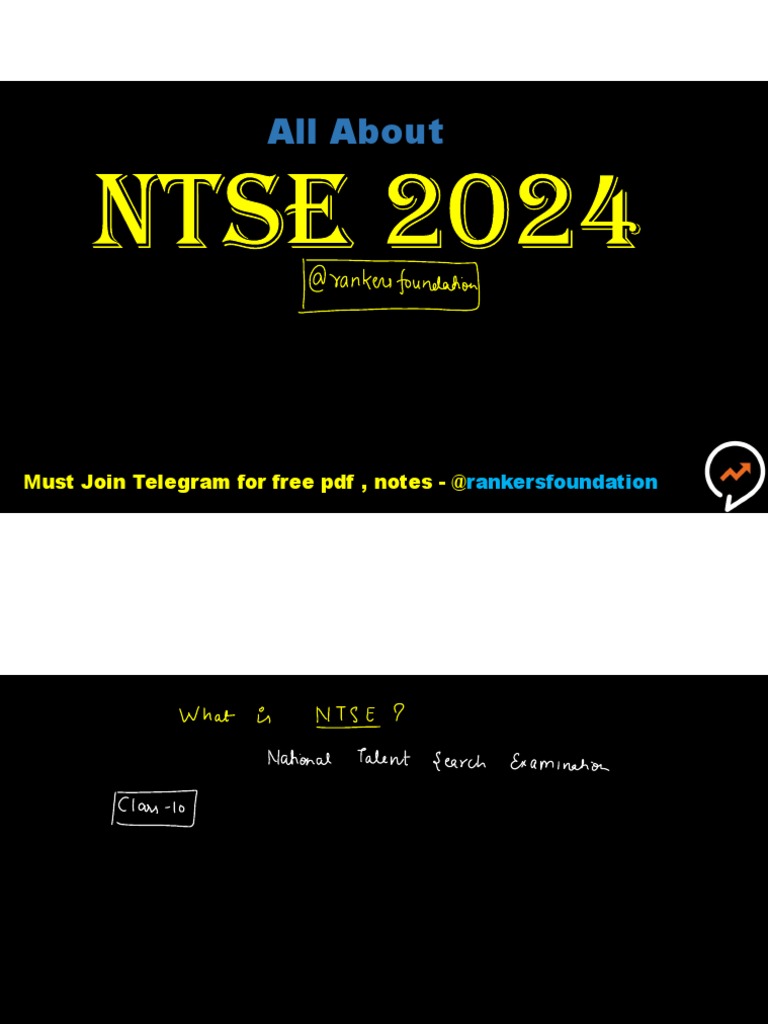All About NTSE 2024 | PDF