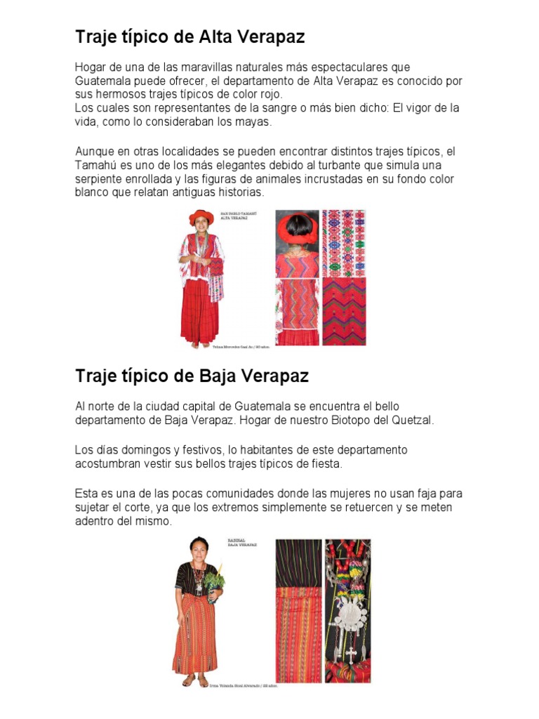 Traje Típico de Alta Verapaz | PDF
