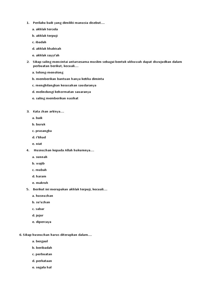 Soal Ulangan Bapak Sangga, Sma Negri 1 Abanteng Kelas 10tahun 2023 | PDF