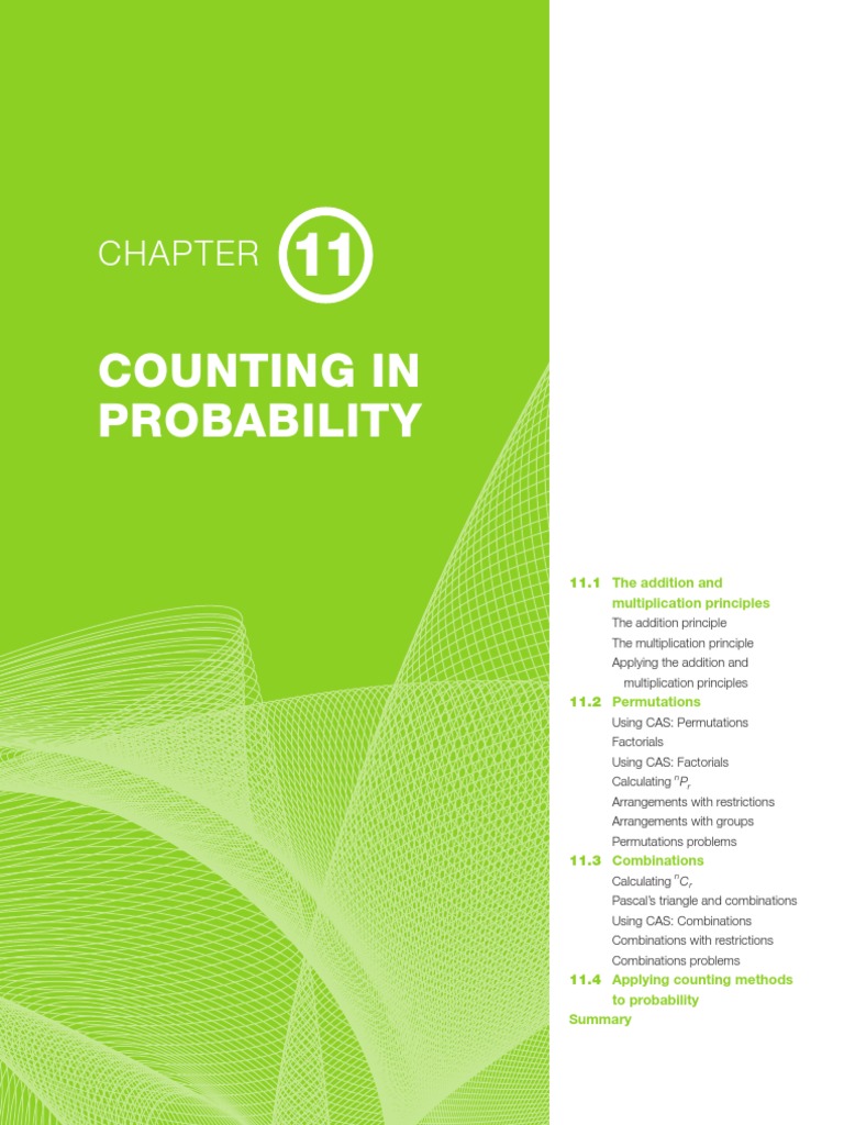 CH 11. Counting in Probability | PDF | Permutation | Numbers