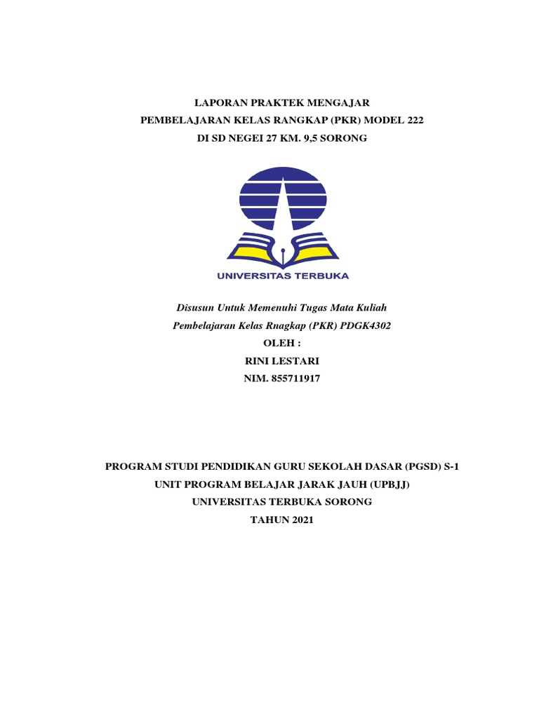 Laporan PKR Model 222 Oleh Rini Lestari PDF | PDF