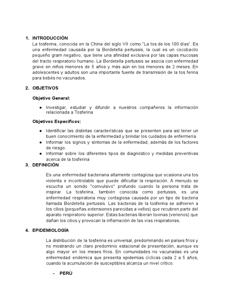 Tos Ferina-2-12 | PDF | Enfermedades y trastornos | Ciencias de la Salud