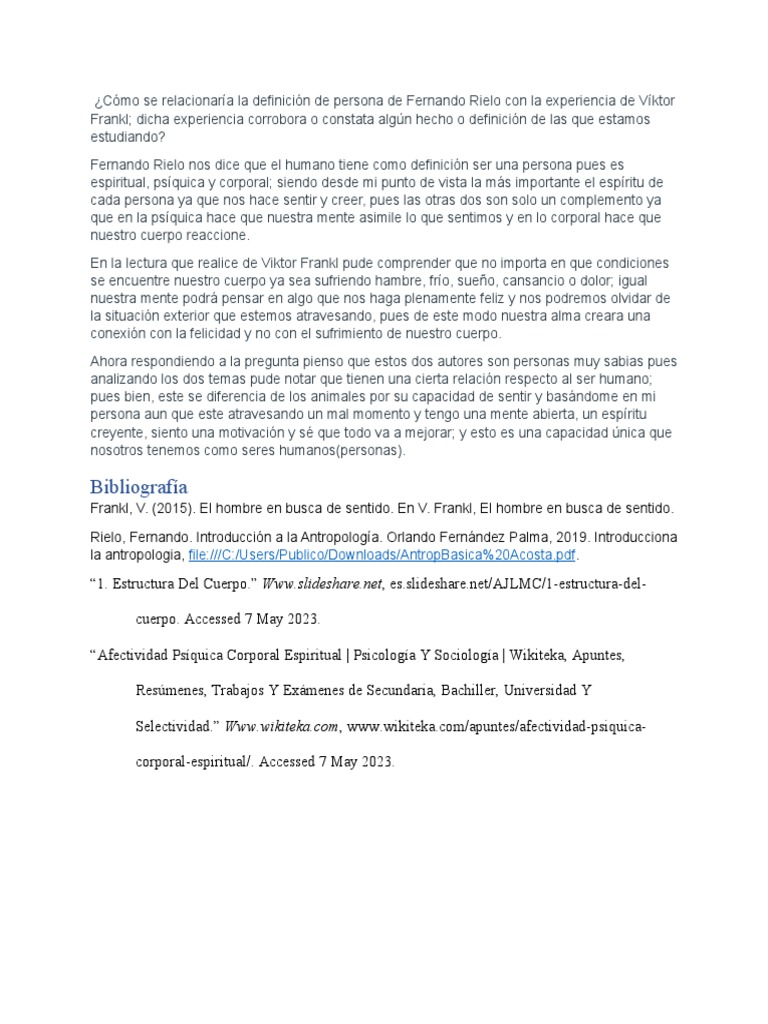 Fernando Rielo y Viktor Karnl | PDF | Relaciones personales, crianza y ...