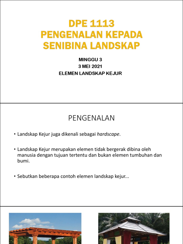 Elemen dan Fungsi Landskap Kejur | PDF