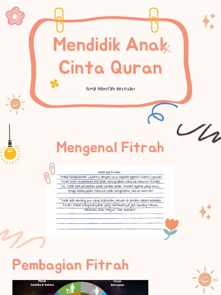 Mendidik Anak Cinta Quran | PDF