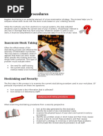 Inventory Count Guide for Managers | PDF | Inventory | Warehouse