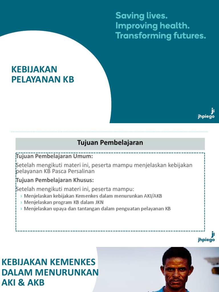 Materi Dasar - Kebijakan Pelayanan KB Updated | PDF
