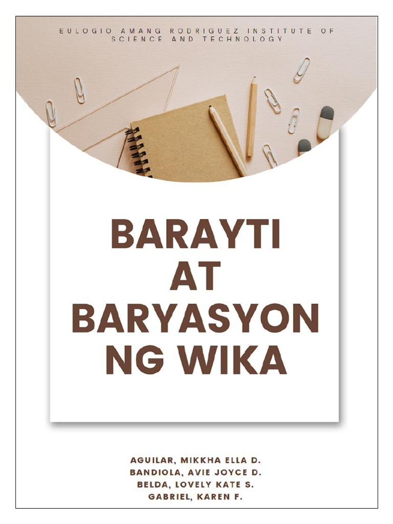 Modyul Sa Barayti at Baryasyon NG Wika | PDF