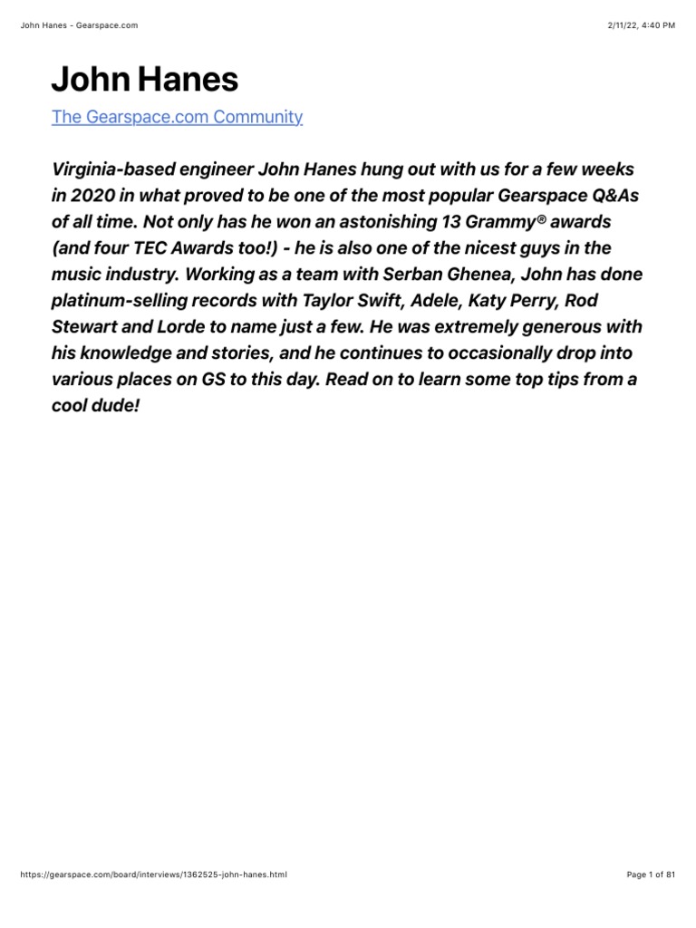 John Hanes | PDF