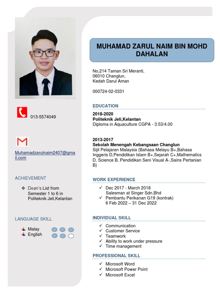 Resume Naim | PDF