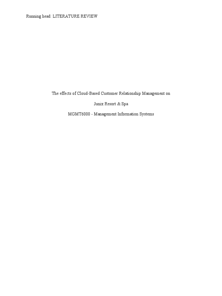 Assignment #4 - Literature Review | PDF | Cloud Computing | Computer Security