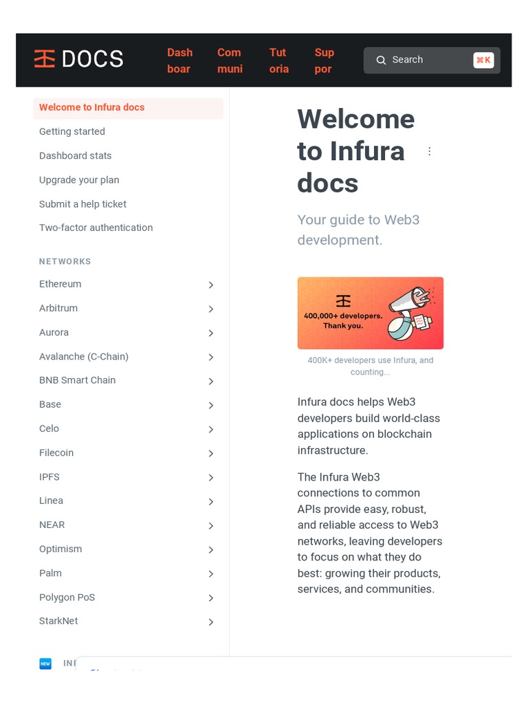 Welcome To Infura Docs - Infura Docs | PDF | Http Cookie | Applications Of Cryptography
