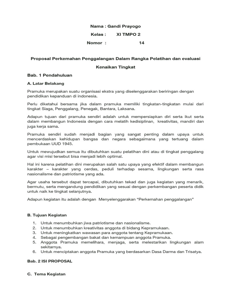 B Indo Proposal Gandi | PDF