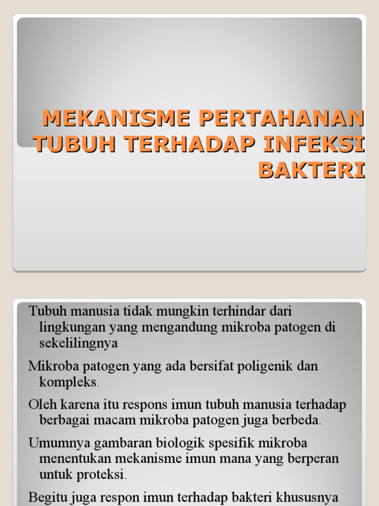 Mekanisme Pertahanan Tubuh dari Infeksi | PDF