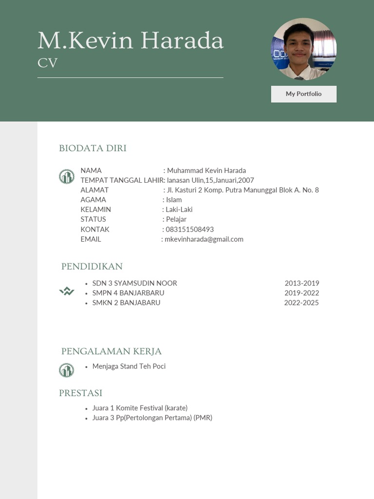 Portofolio Muhammad Kevin Harada | PDF