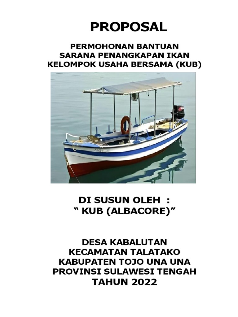 Proposal Bantuan KUB Albacore | PDF