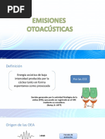 Otoemisiones Acústicas: Tipos y Medición | PDF | Oído | Decibel