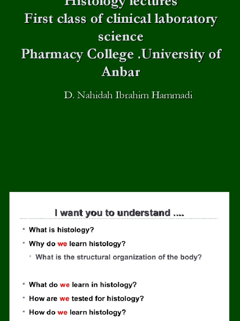 General Histology | PDF | Epithelium | Anatomy