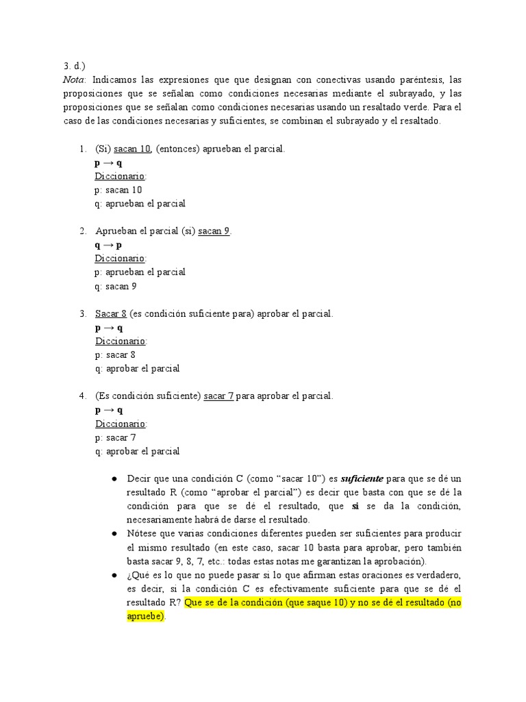 Lógica - Resoluciones Ejercicios TP2 - 3d | PDF | Proposición | Si y solo si
