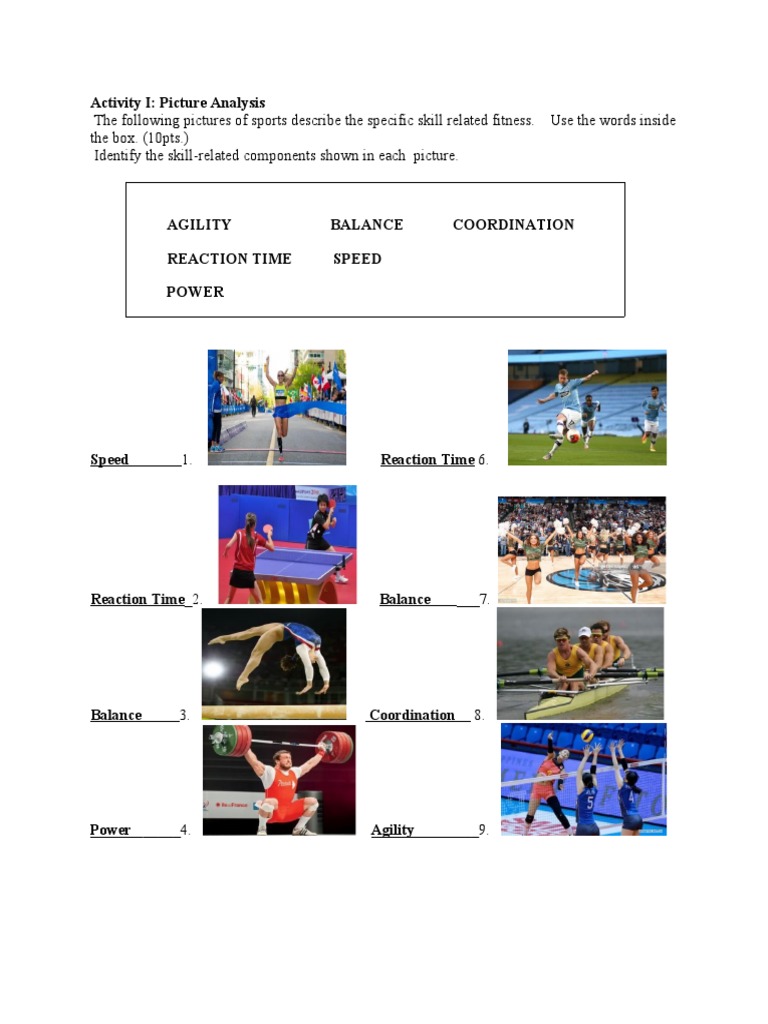 Sports Skill-Related Picture Analysis | PDF
