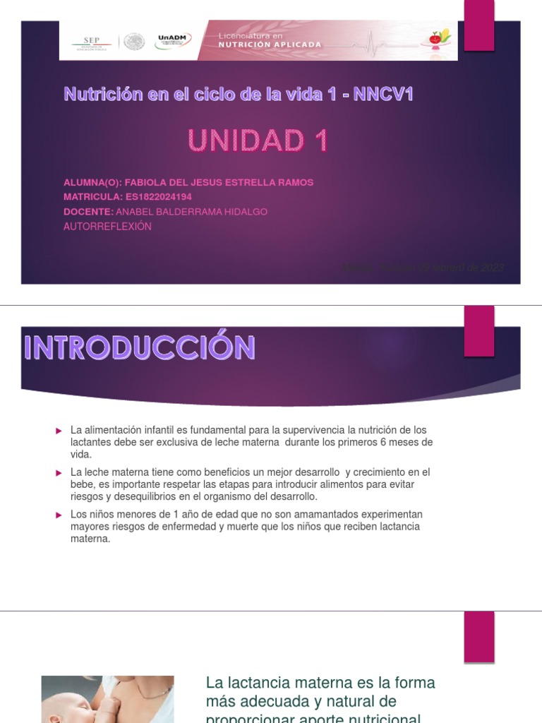 NCV U1 Atr Faer | PDF | Amamantamiento | Pecho