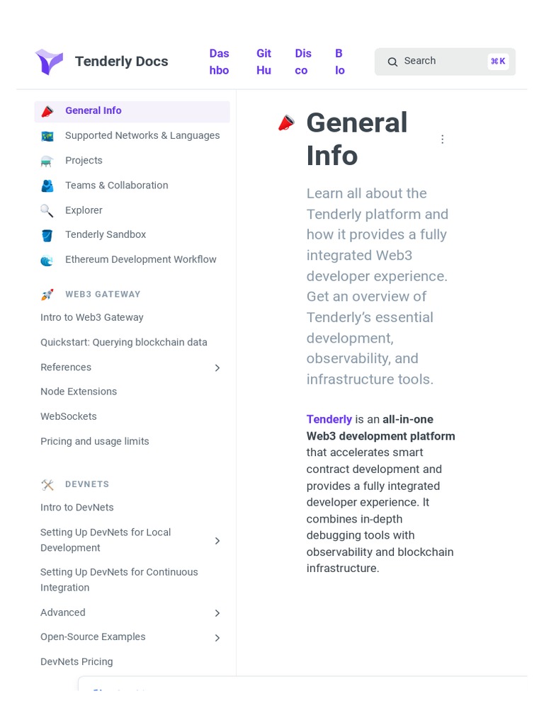 General Info - Tenderly Docs | PDF | Simulation | Debugging