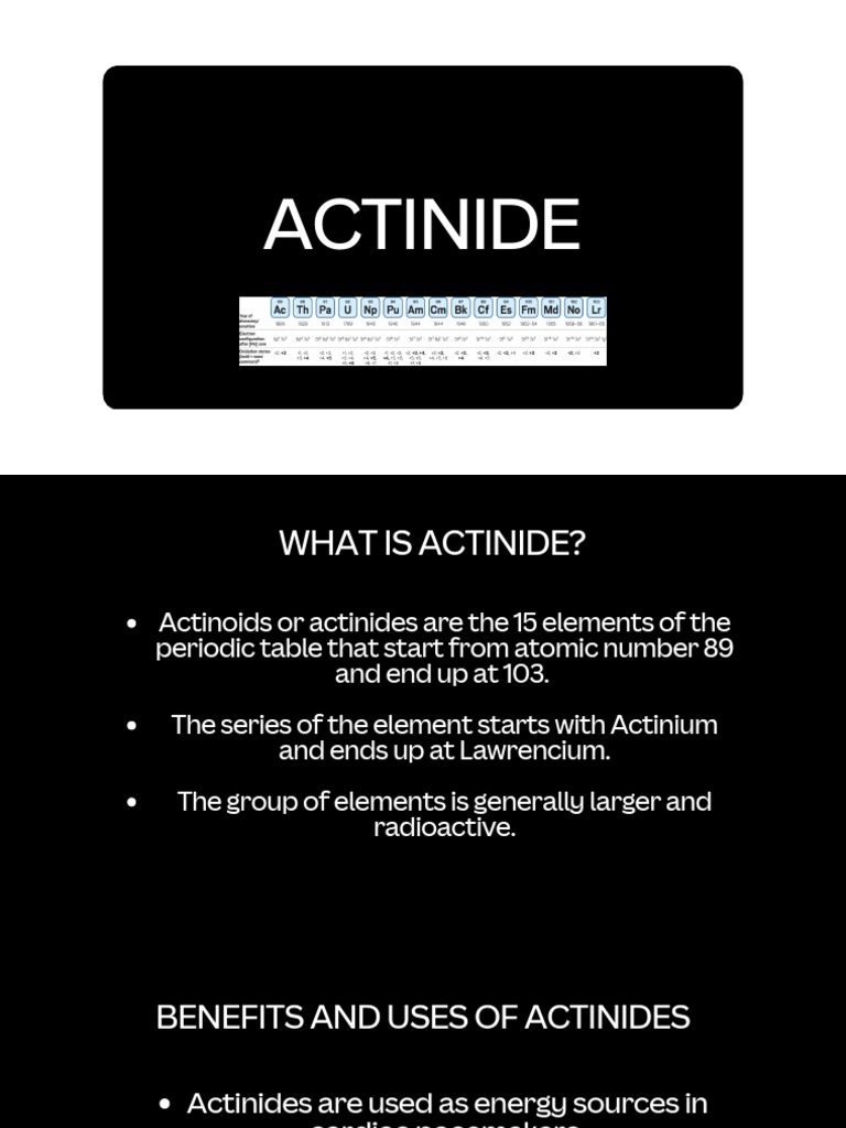 Brancia Actinide | Download Free PDF | Actinide | Plutonium