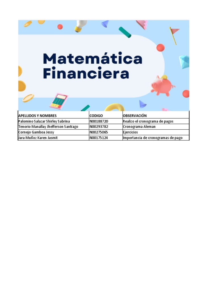 T2 - Mate Fin | PDF | Inversiones | Contabilidad