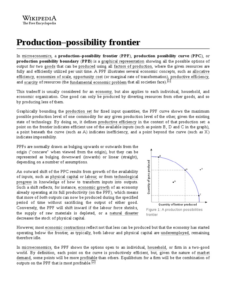 Production-Possibility Frontier | PDF | Service Industries | Microeconomics