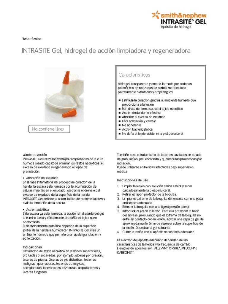 Intrasite-Gel | PDF | Herida | Química