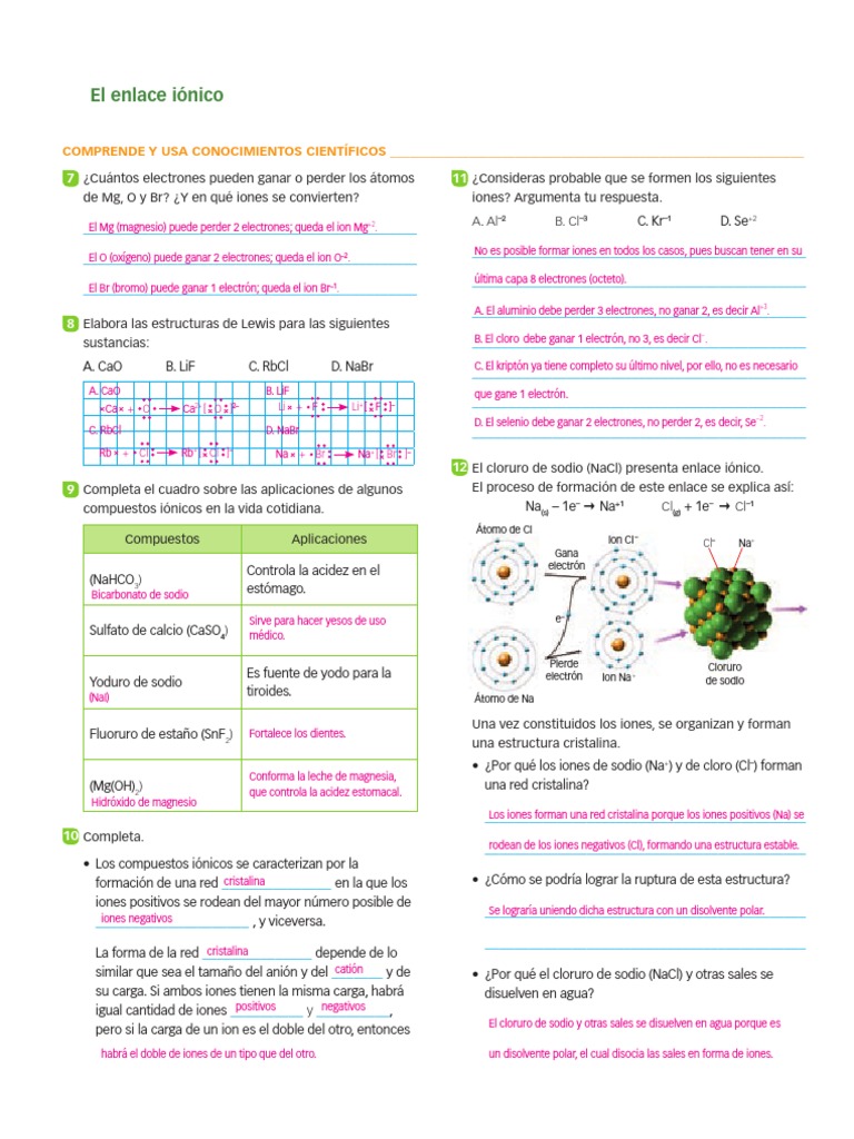 B 3ºsol Pract Act2 Cyt U3 | PDF | Sal (química) | Ion