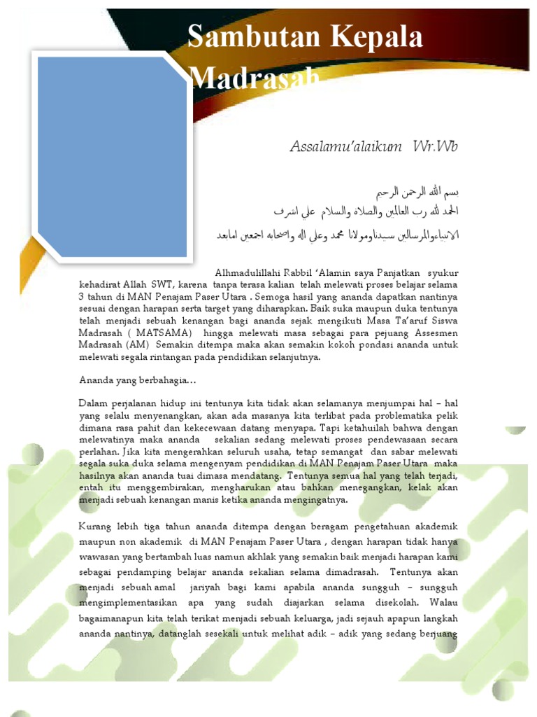 Sambutan Kamad 2023 | PDF