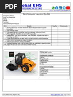 Roller Compactor Inspection Checklist | PDF | Wheeled Vehicles | Car