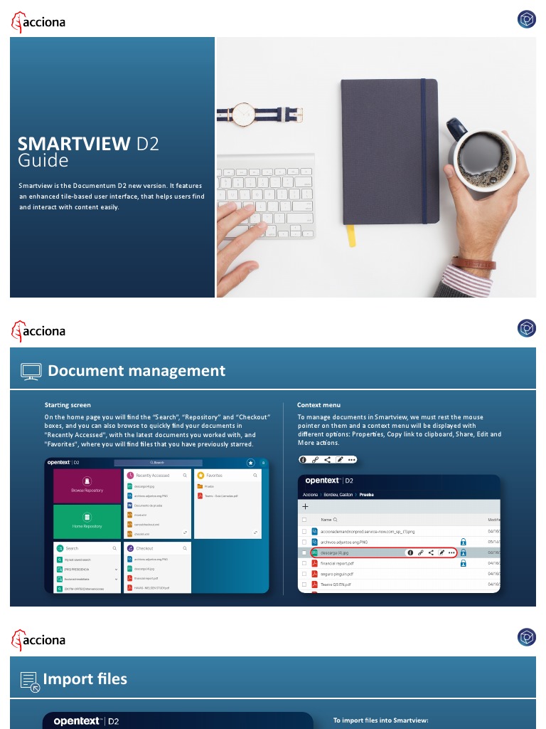 Acc - Mu - en - Documentum D2 Smartview - Quick Guide | PDF | Human ...