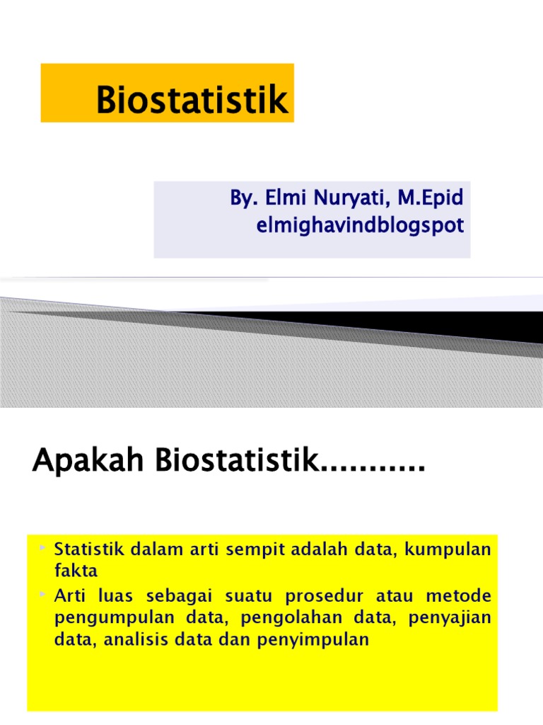 Biostat 1 | PDF
