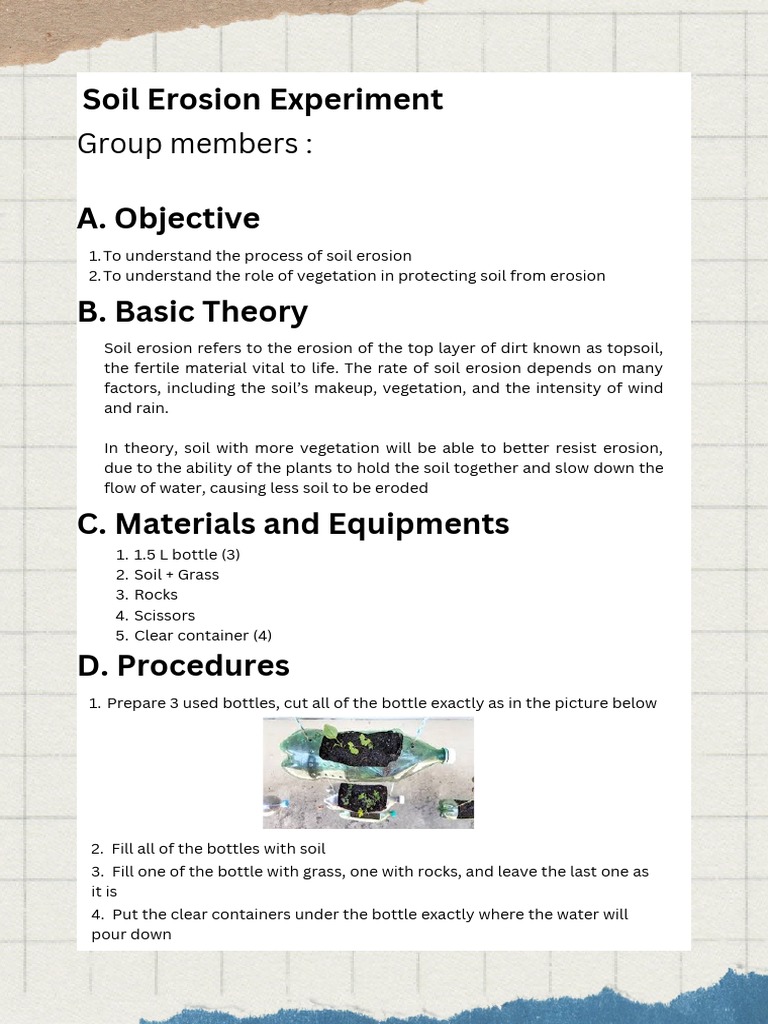 Worksheet Soil Erosion | PDF