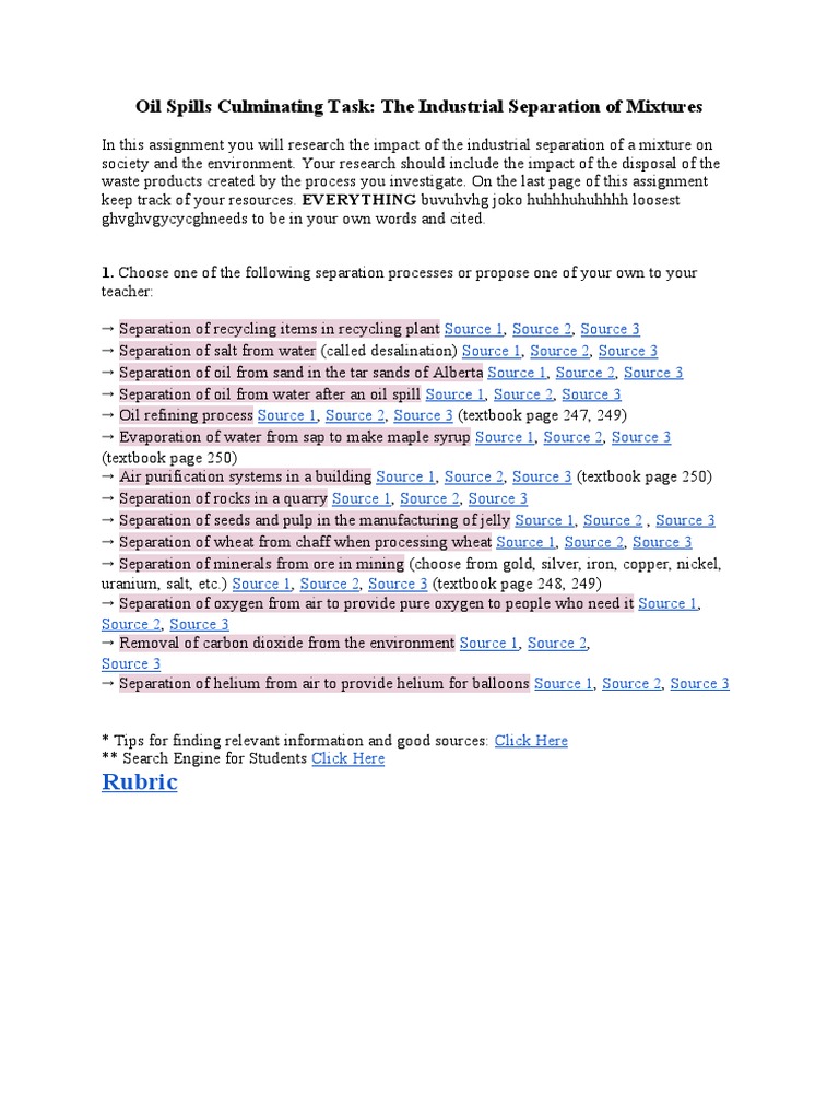 The Industrial Separation of Mixtures | PDF