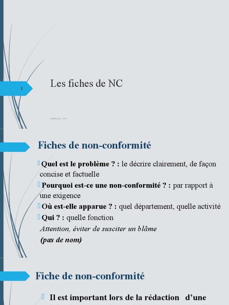 Audit Interne - 6 - Classement Des NC | PDF