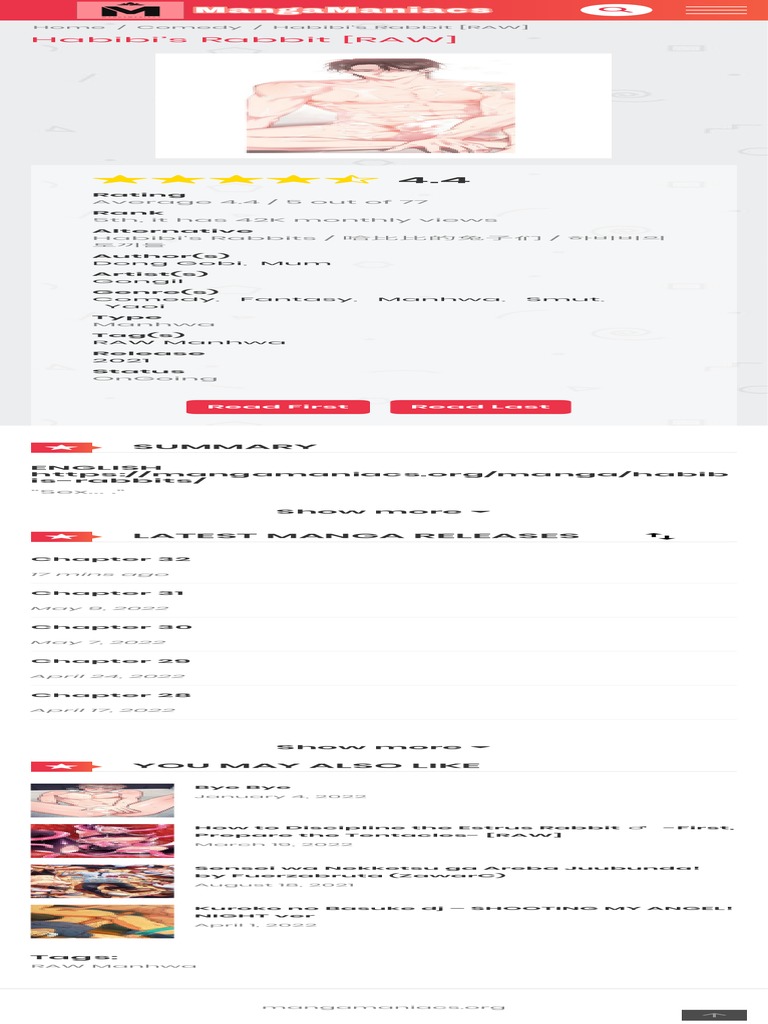 Habibi's Rabbit Yaoi Smut Comedy Manhwa | PDF