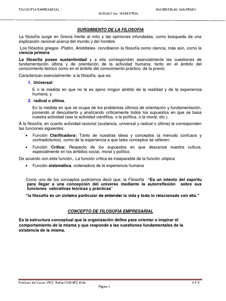 Filosofia Empresarial. | PDF | Crecimiento personal y profesional