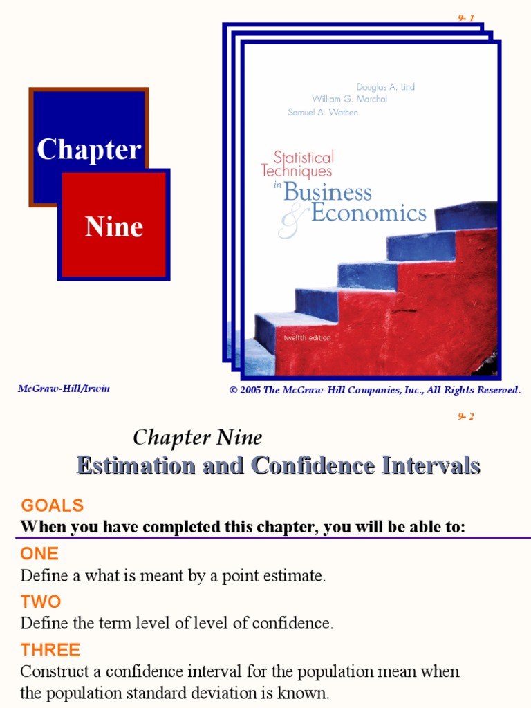 Chapter 09 PowerPoint | PDF | Confidence Interval | Standard Error